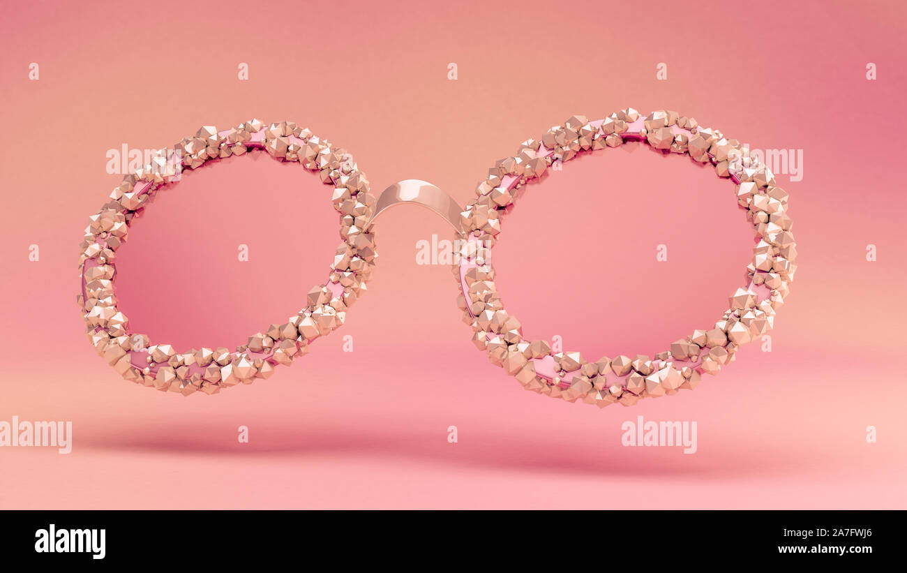 Fashion glasses. 3d rendering 3d illustration Stock Photo - Alamy