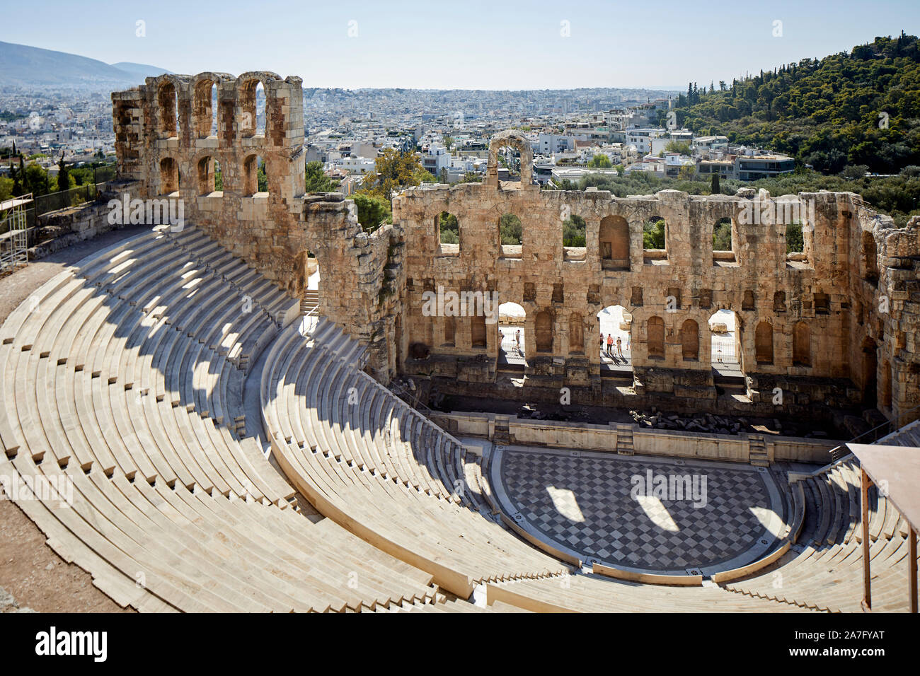 Athens capital of Greece Theatre of Dionysus (Herodes Atticus) at the ...