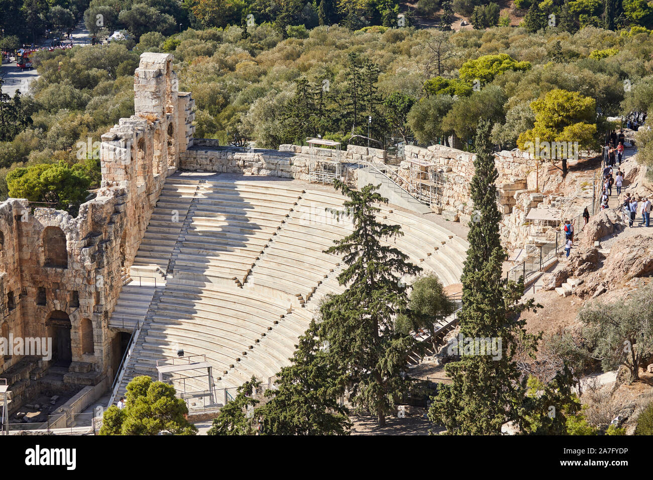 Athens capital of Greece Theatre of Dionysus (Herodes Atticus) at the ...