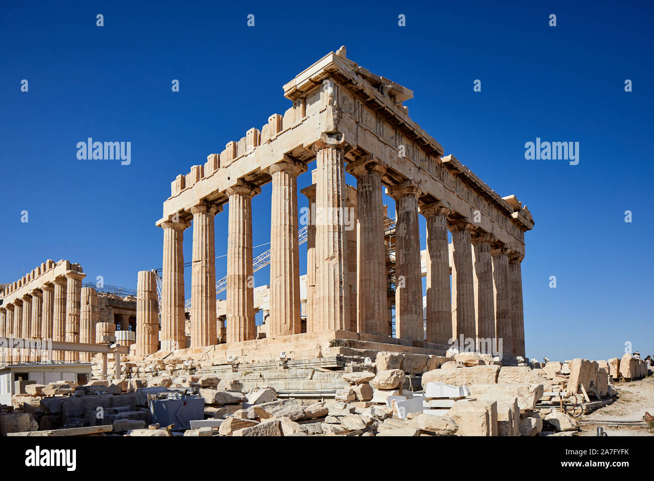 Athens capital of Greece 5th century landmark ruins Parthenon Temple ...
