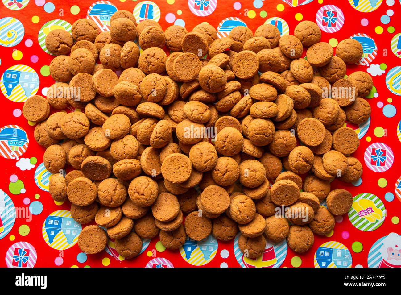 Traditional candy with tumtum and peppernuts for the dutch St. Nicholas ...