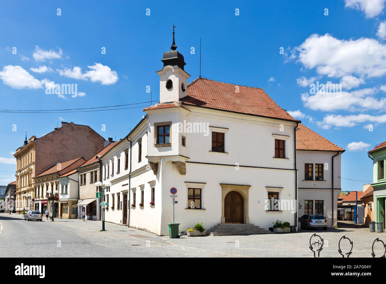 Památník Alfonse Muchy, Ivančice, Kraj Vysočina, Česka republika ...