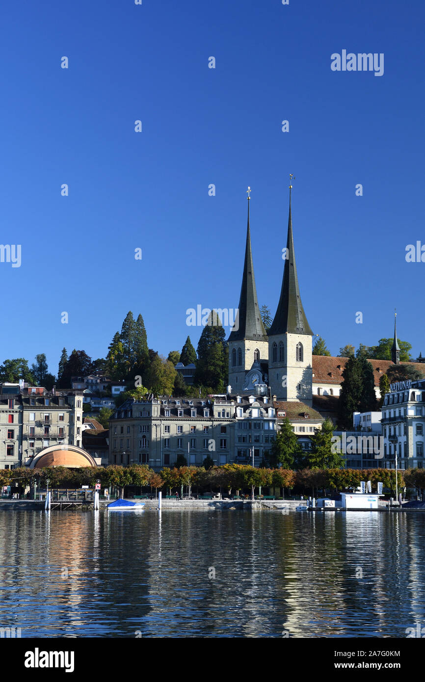 Lucerne church luzern hofkirche hi-res stock photography and images - Alamy