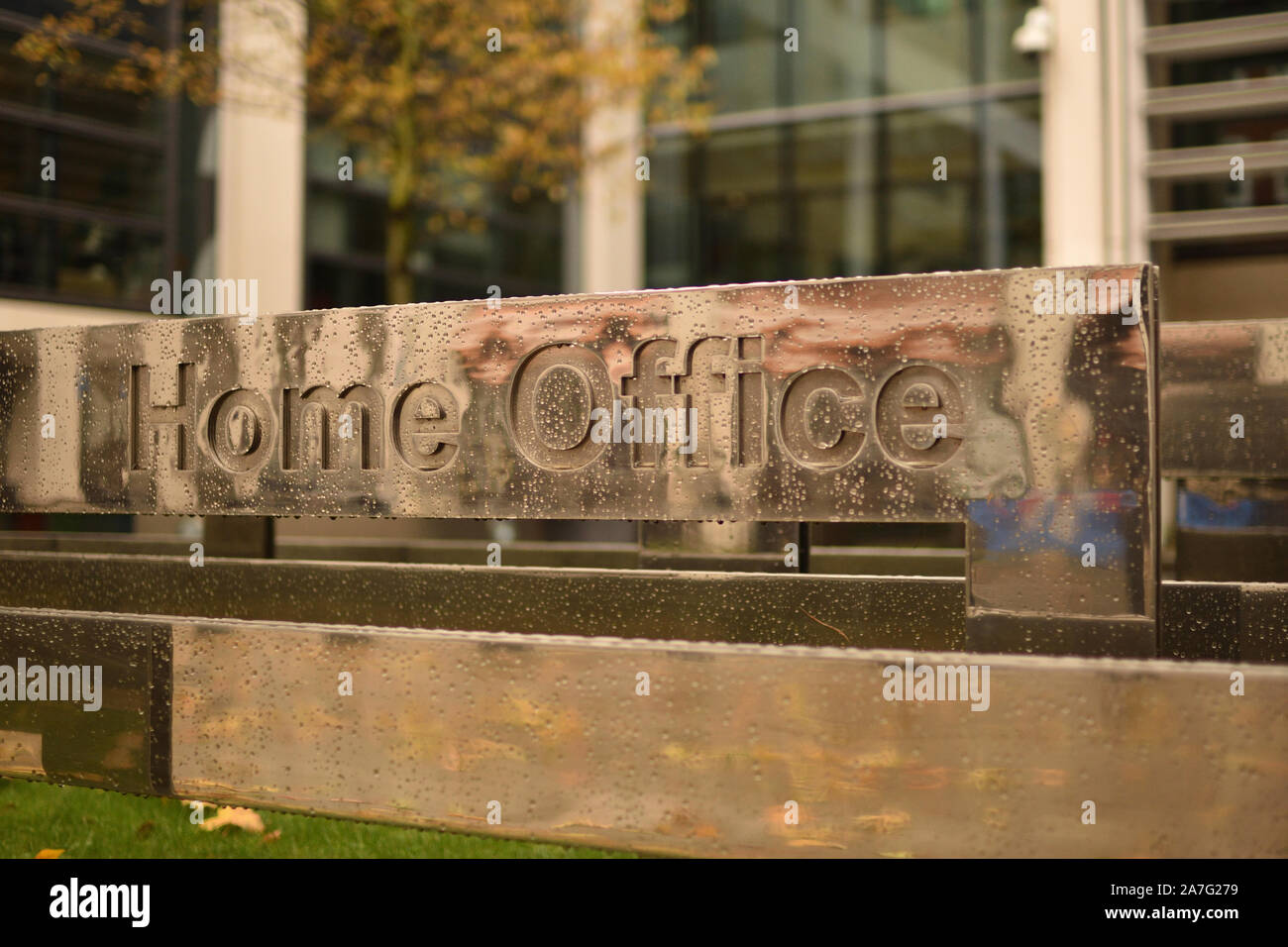 Home Office sign, Marsham Street Stock Photo - Alamy