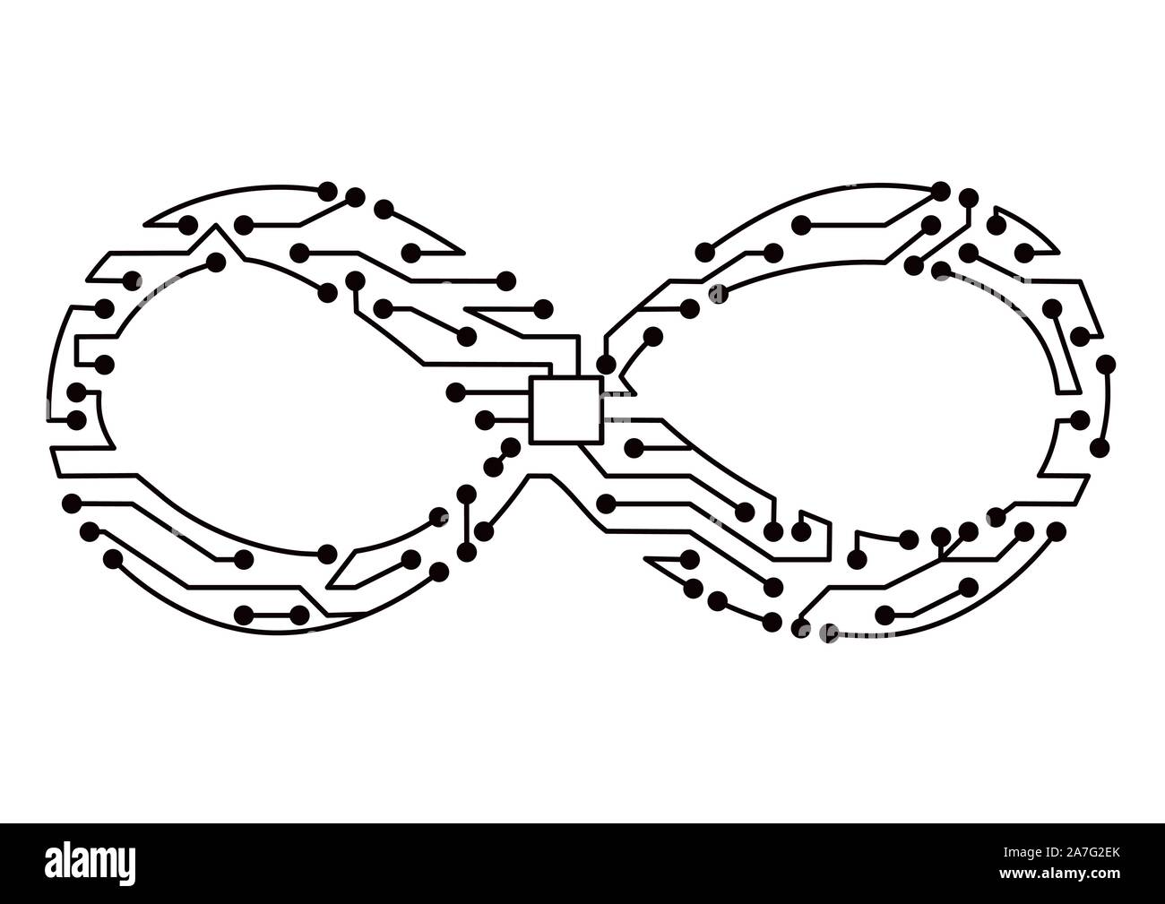 Scheme of endless sign Stock Vector Image & Art - Alamy