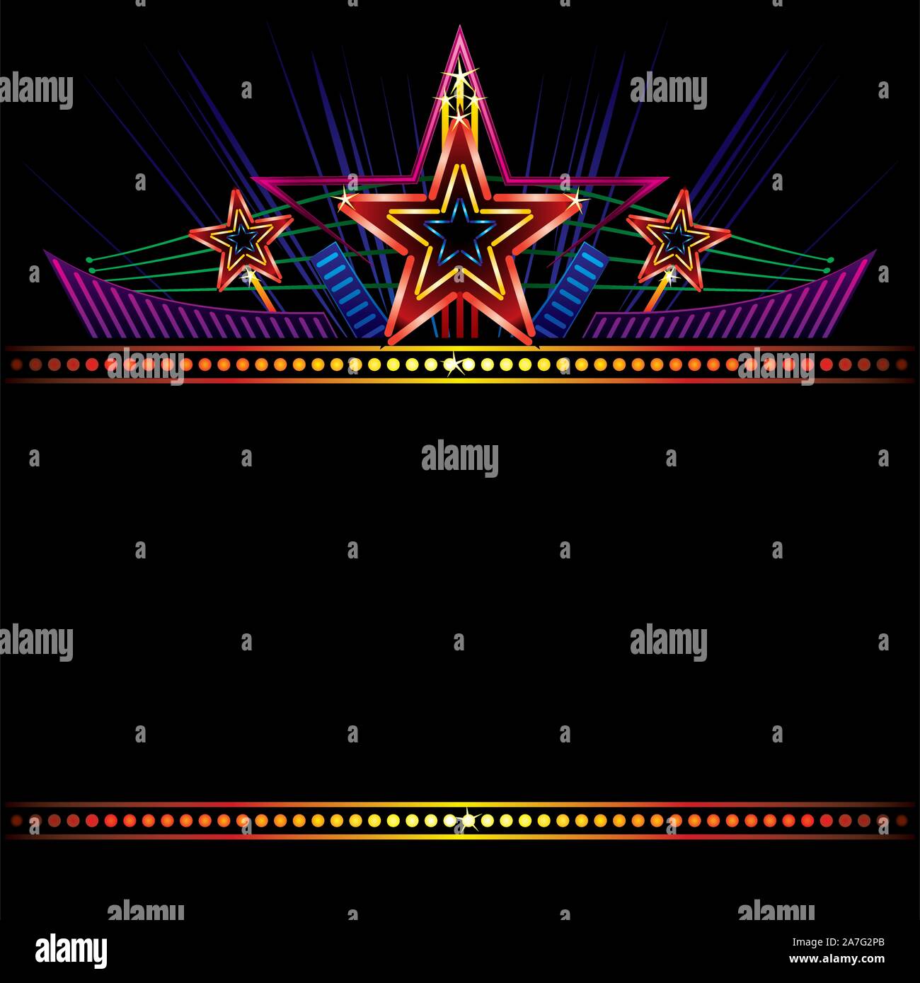 Entertainment sign with empty place Stock Vector Image & Art - Alamy