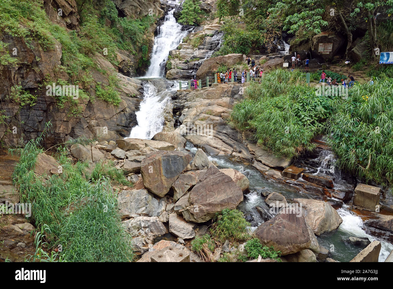Ravana Ella Falls, Badulla District, Uva Province, Sri Lanka Stock ...