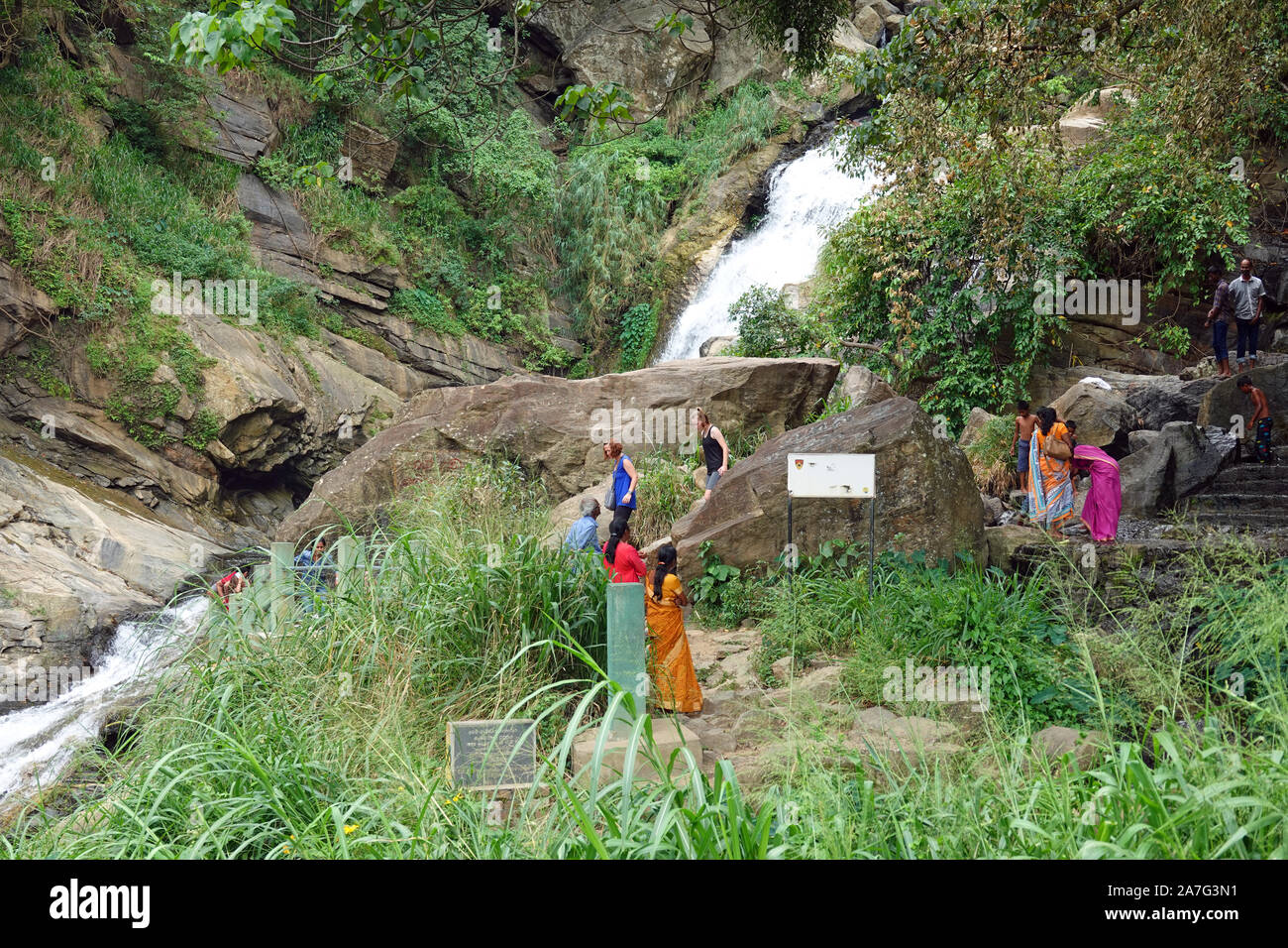 Ravana Ella Falls, Badulla District, Uva Province, Sri Lanka Stock ...
