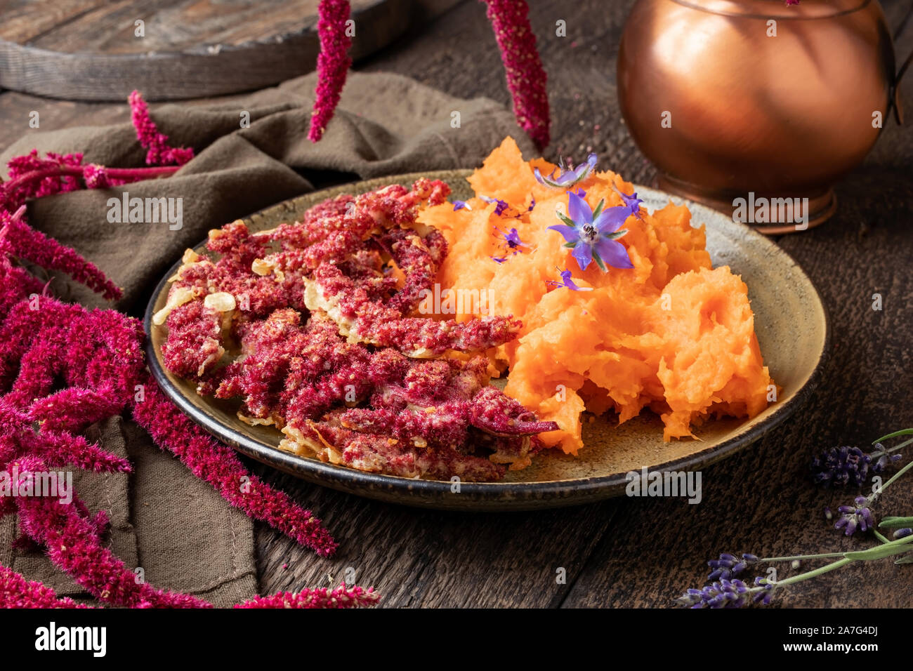 Yam puree hi-res stock photography and images - Alamy