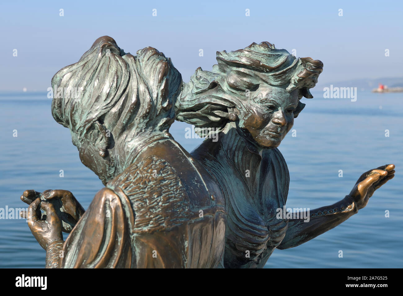 Trieste Italy Molo Audace Monument Stock Photo - Alamy