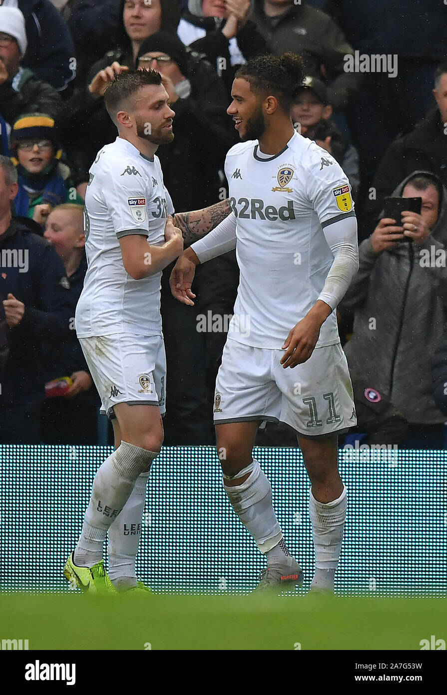 Leeds uniteds tyler roberts celebrates hi-res stock photography and ...