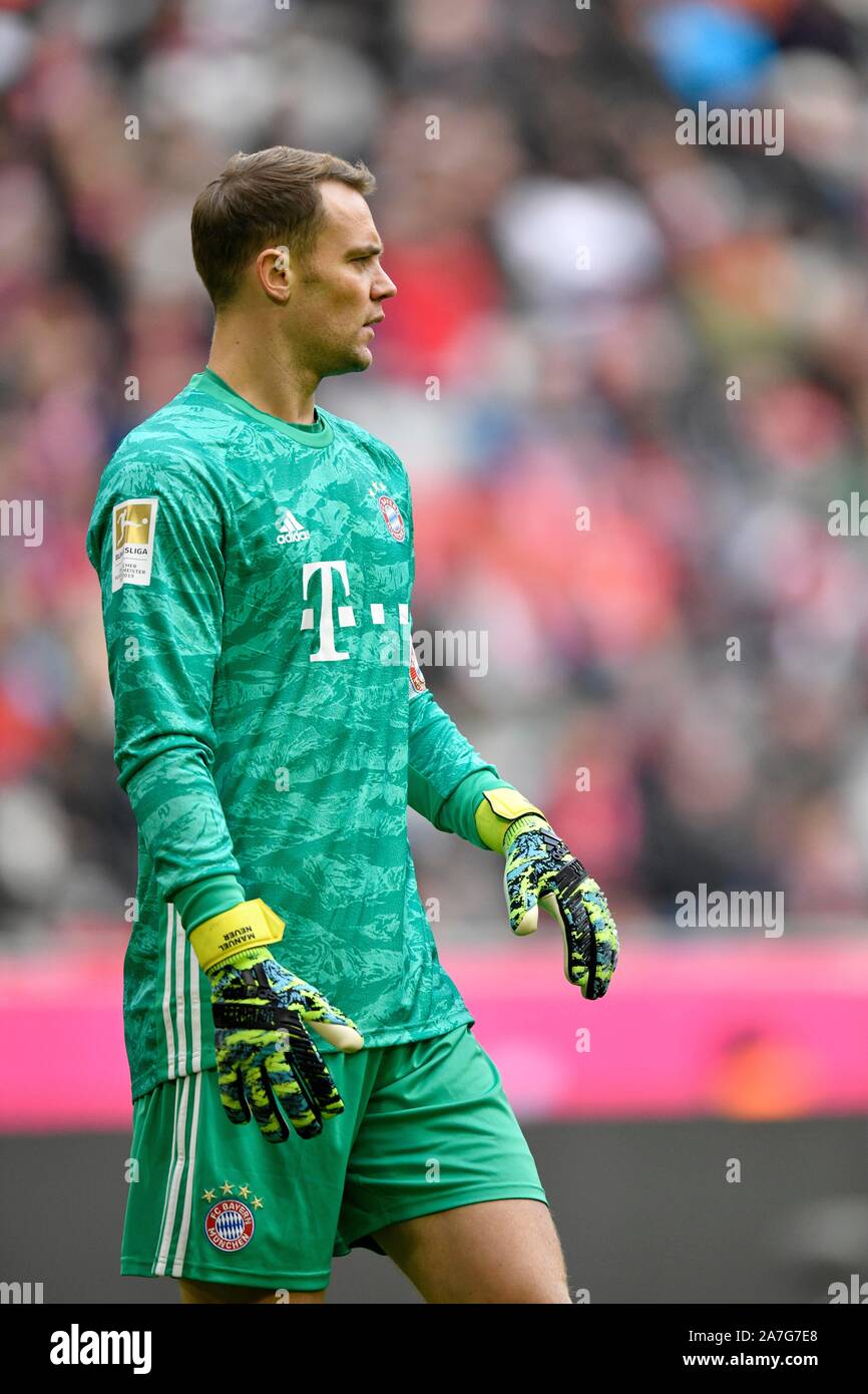 Goalkeeper Manuel Neuer FC Bayern Munich FCB, Allianz Arena, Munich ...