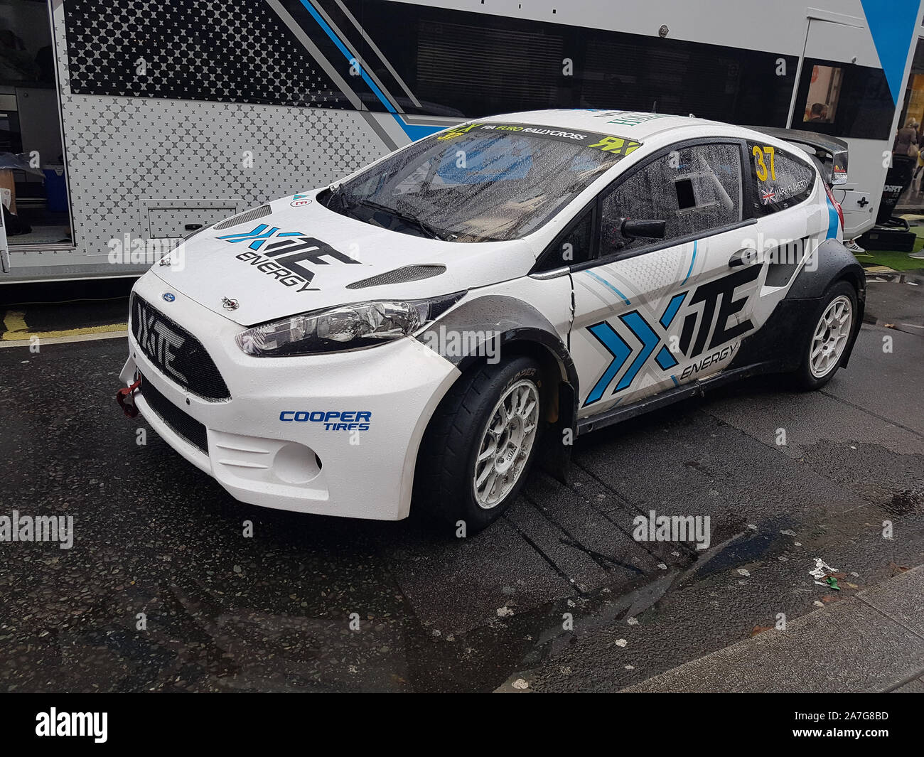Regent Street, LONDON, UK - NOVEMBER 2: A rally car in display at the ...