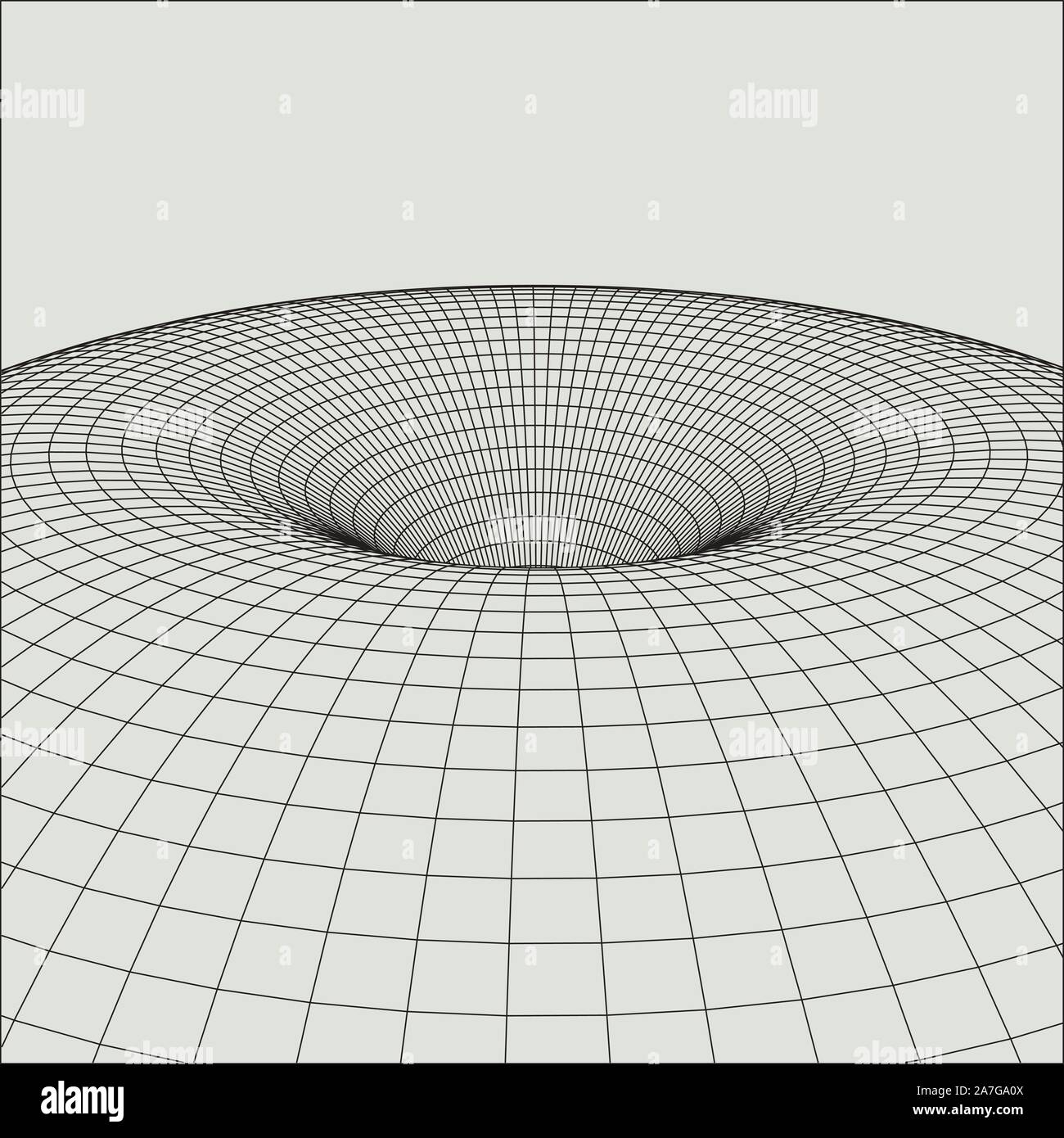 Abstract vector landscape background. Cyberspace grid. 3d technology ...