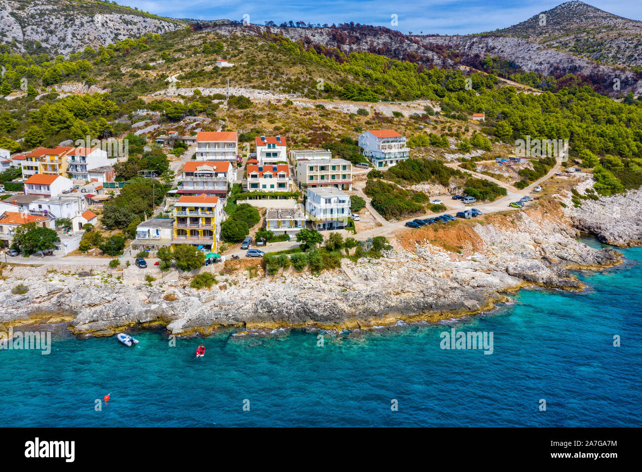 Milna, island Hvar, Croatia Stock Photo - Alamy