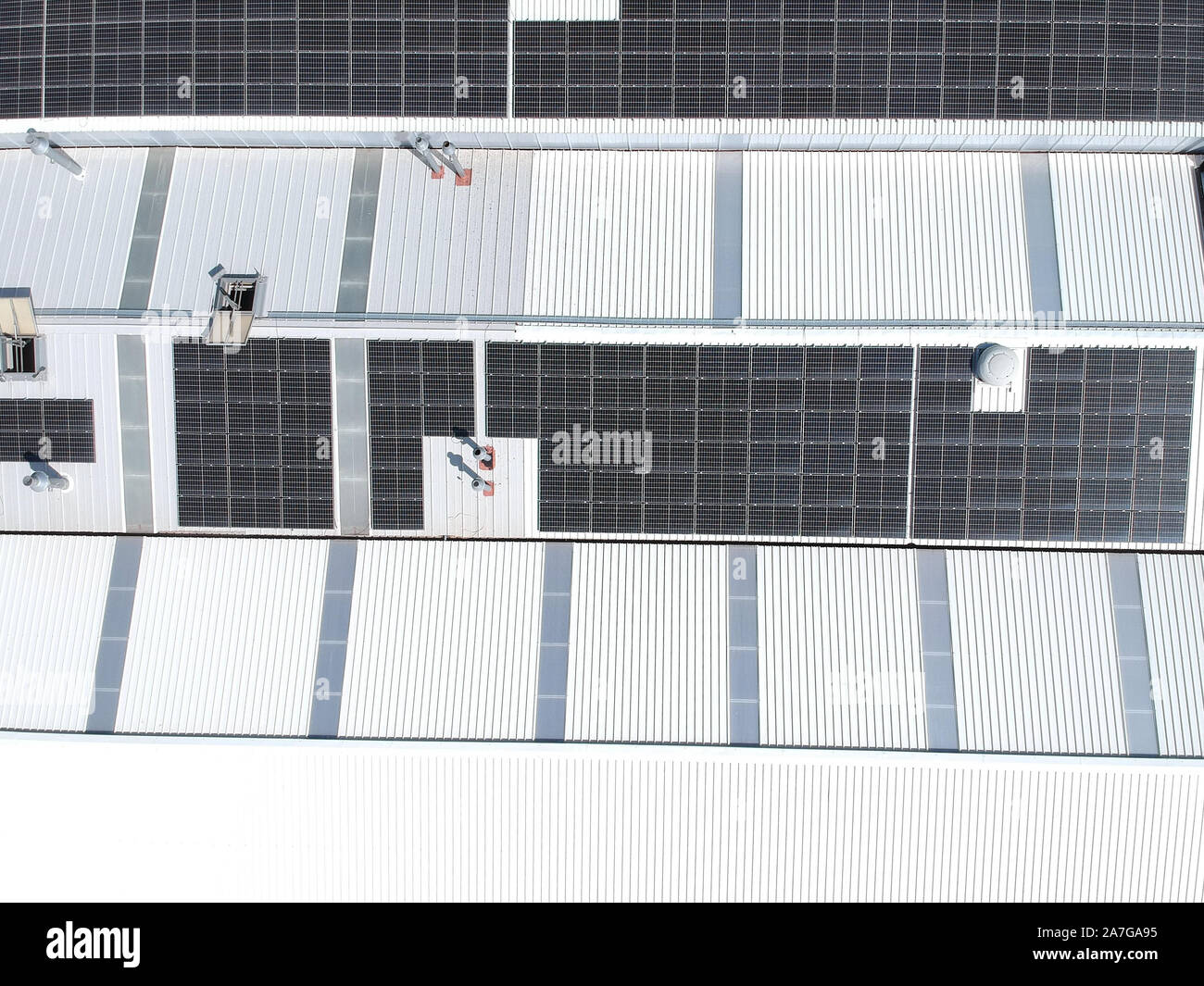 Solar panel factory roof hi-res stock photography and images - Alamy