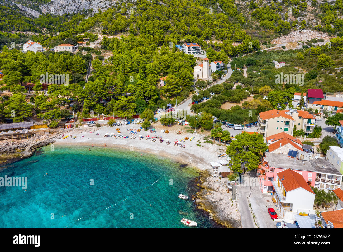 Milna, island Hvar, Croatia Stock Photo - Alamy