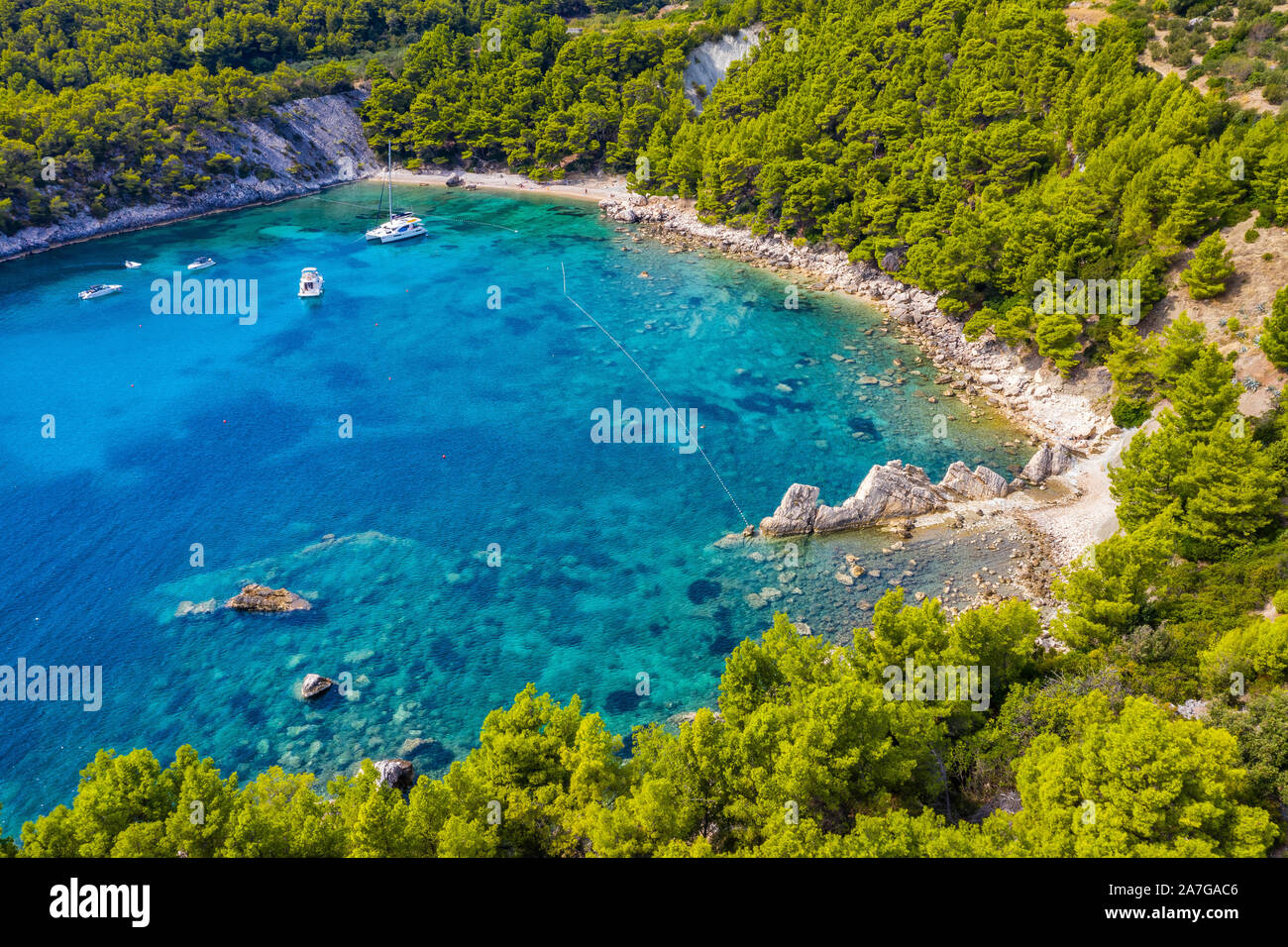 Milna, island Hvar, Croatia Stock Photo - Alamy