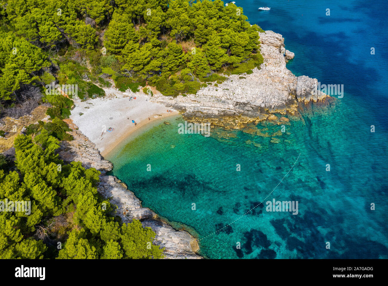 Milna, island Hvar, Croatia Stock Photo - Alamy