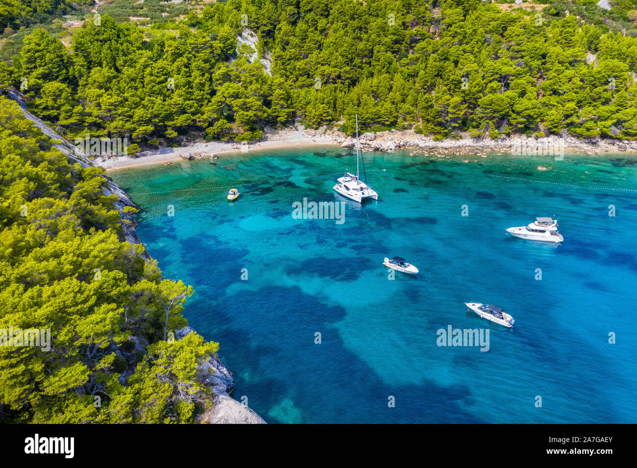 Milna, island Hvar, Croatia Stock Photo - Alamy