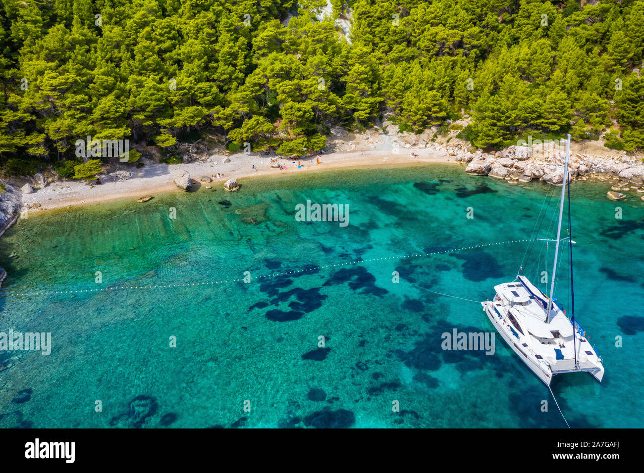Milna, island Hvar, Croatia Stock Photo - Alamy