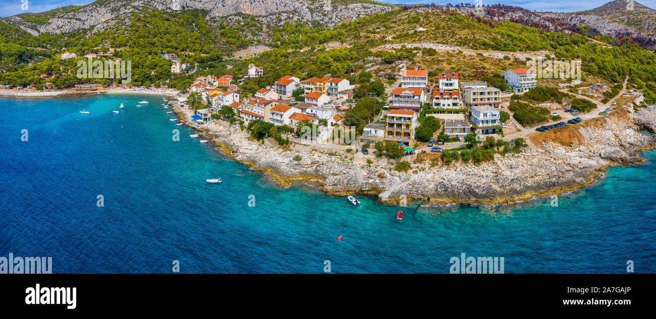 Milna, island Hvar, Croatia Stock Photo - Alamy
