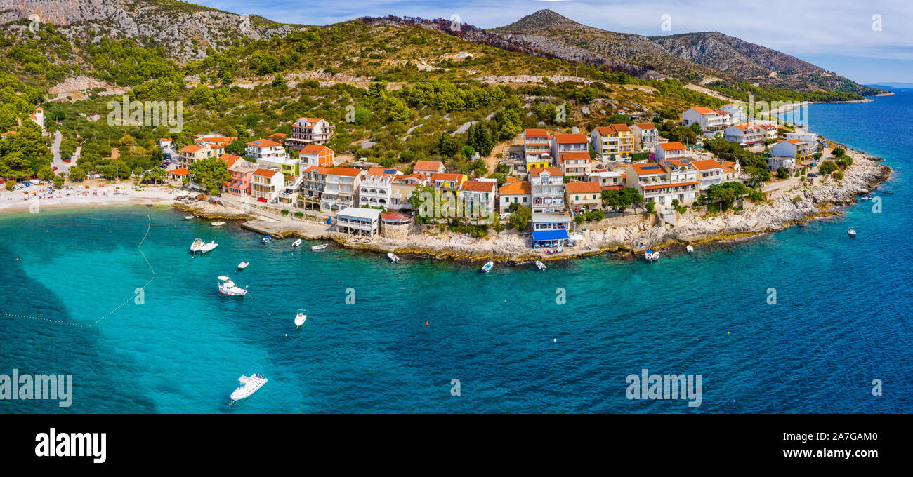 Milna, island Hvar, Croatia Stock Photo - Alamy