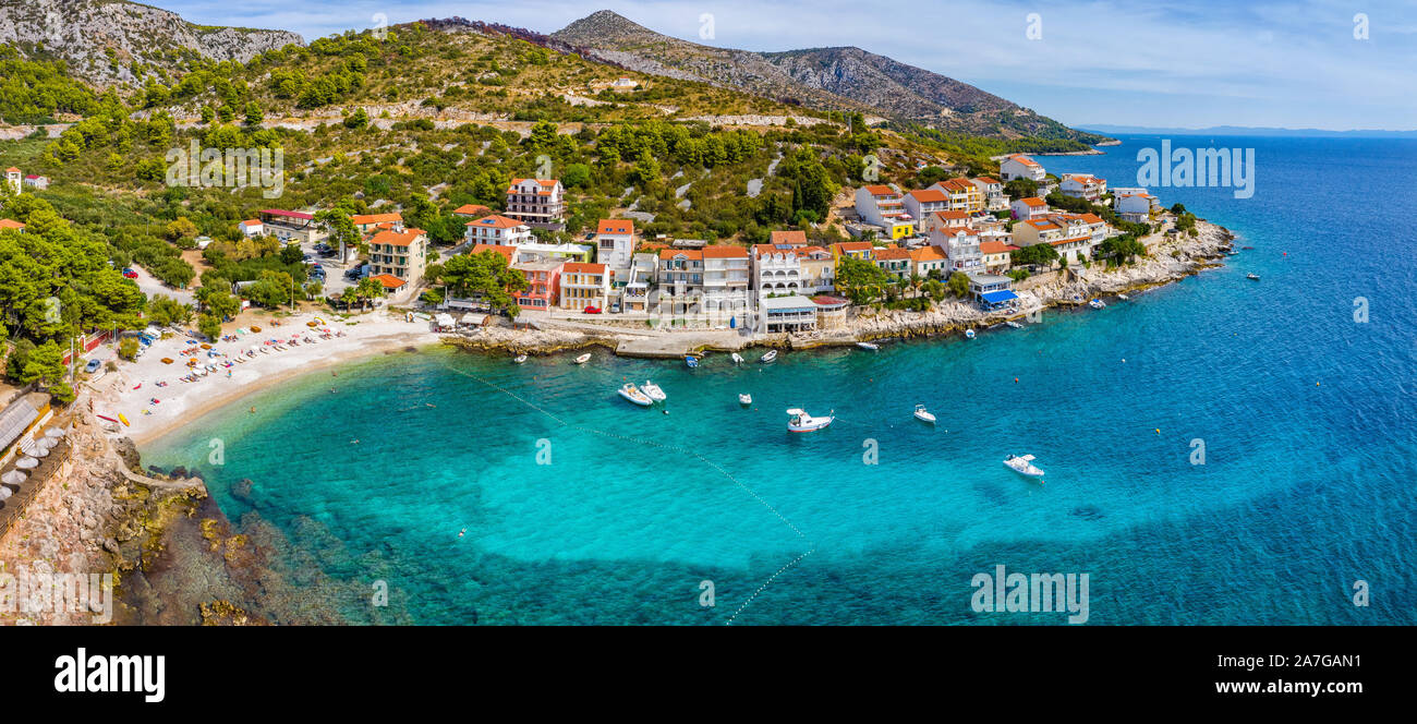 Milna, island Hvar, Croatia Stock Photo - Alamy