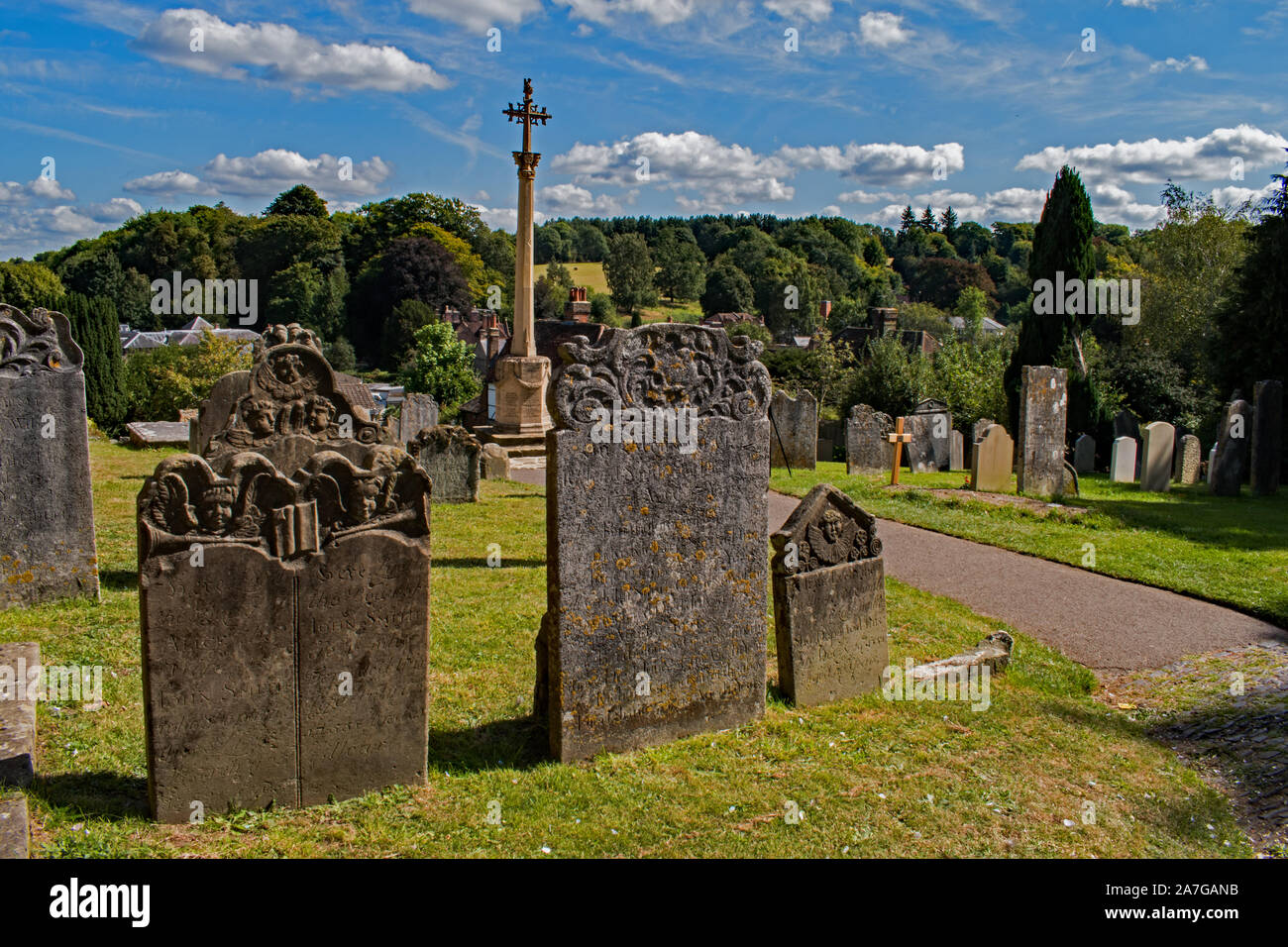 Memorial in graveyard st mary hi-res stock photography and images - Alamy