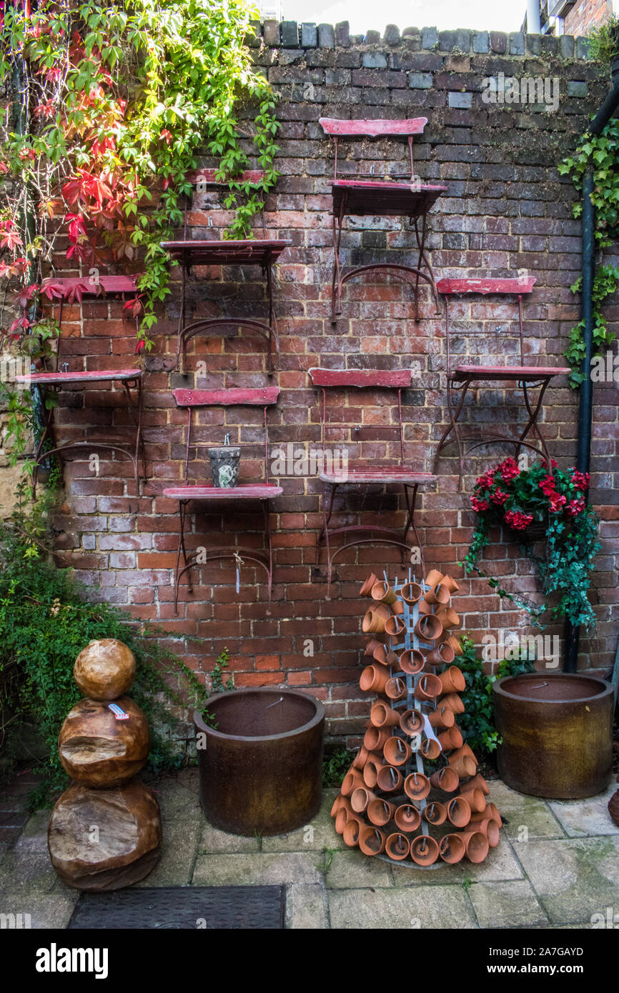 An original garden art feature Stock Photo - Alamy