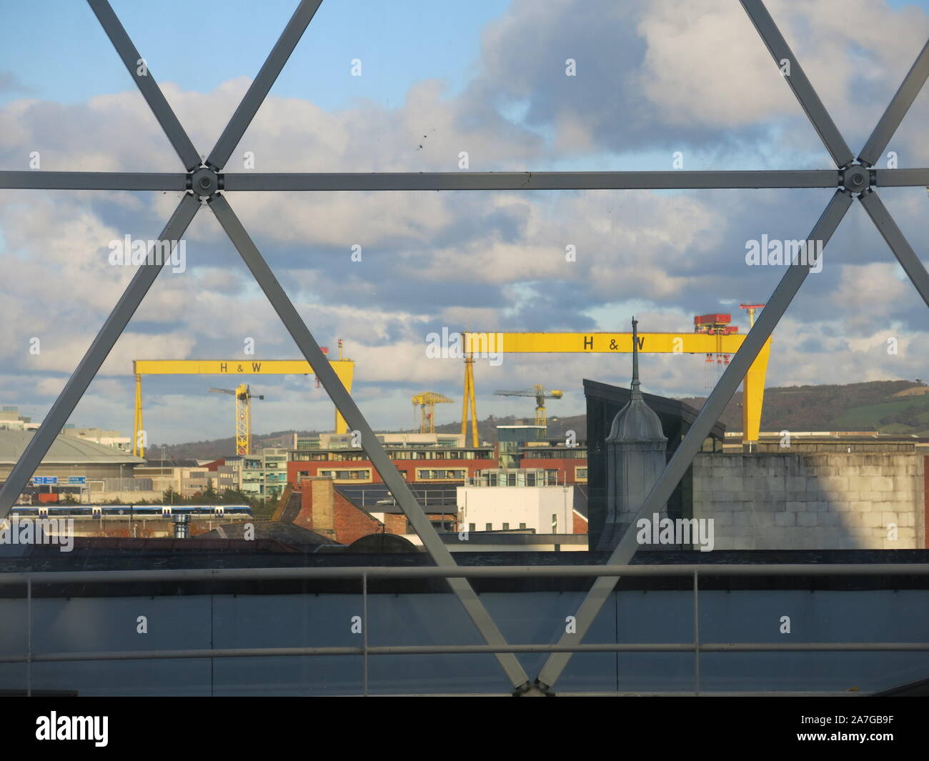 Harland And Wolff Cranes In Belfast High Resolution Stock Photography ...