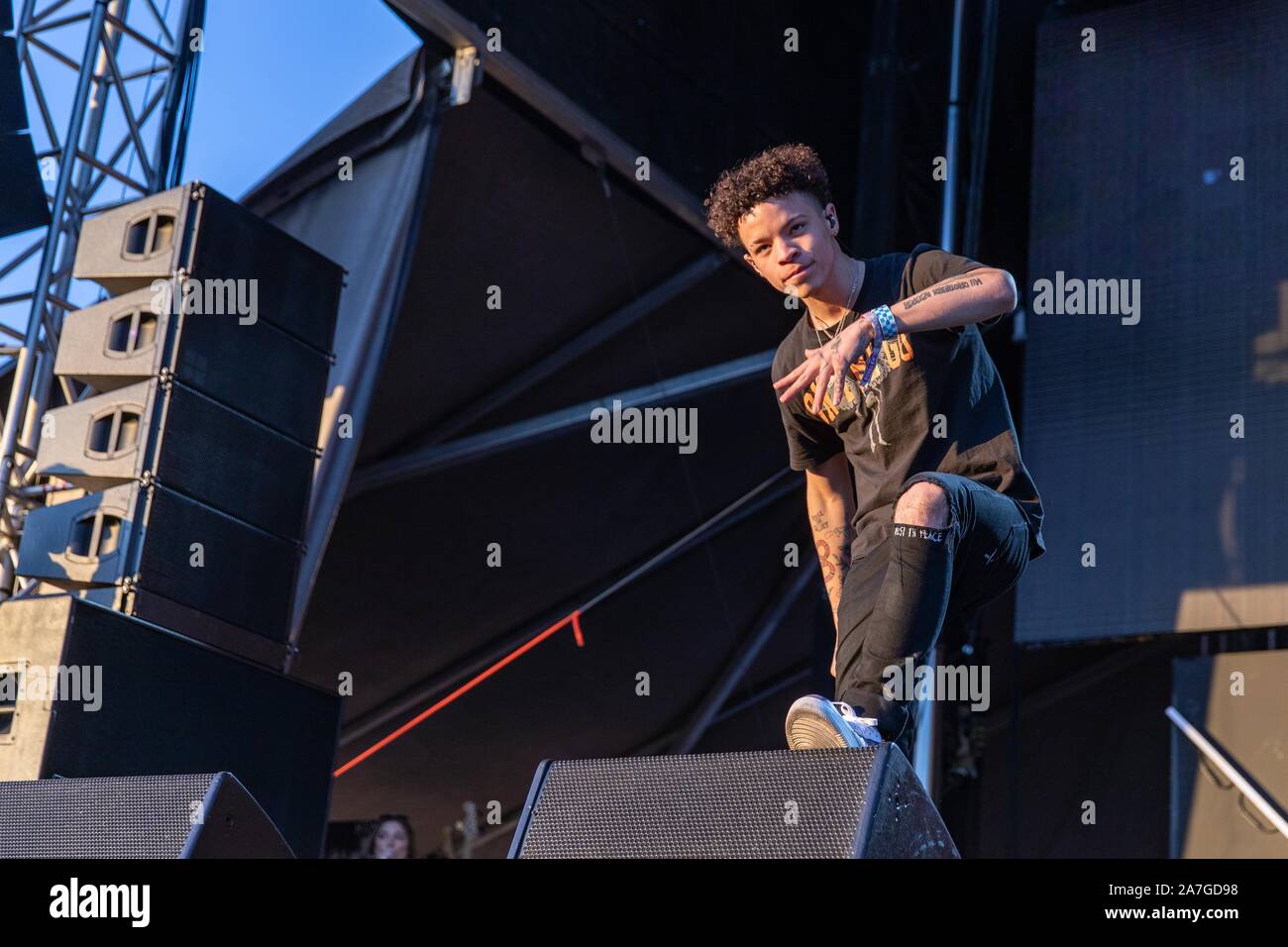 November 1, 2019, Las Vegas, Nevada, U.S: Rapper LIL MOSEY (LATHAN ...