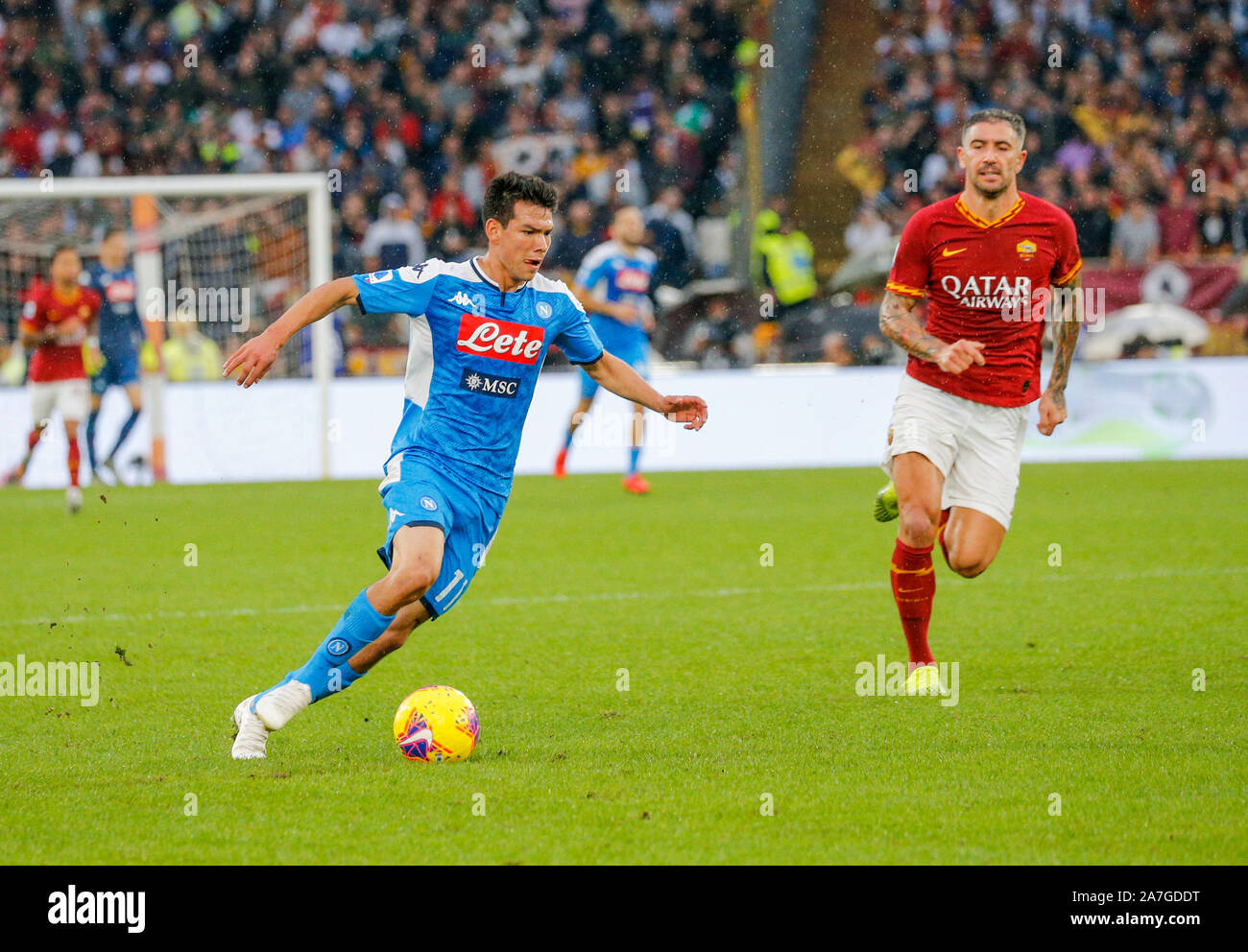Rome, LAZIO, Italy. 2nd Nov, 2019. During Football match AS Roma vs SSC ...