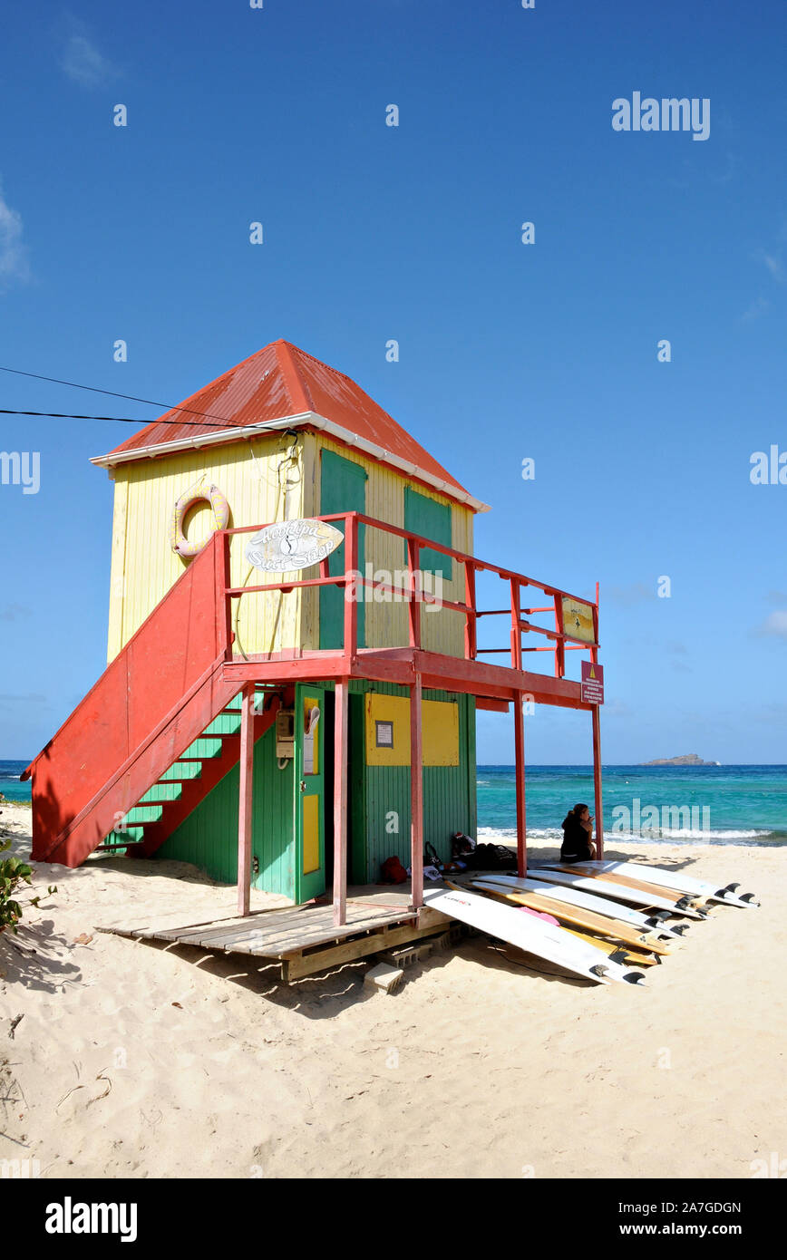 Surf Shack, Saint Barths Stock Photo - Alamy