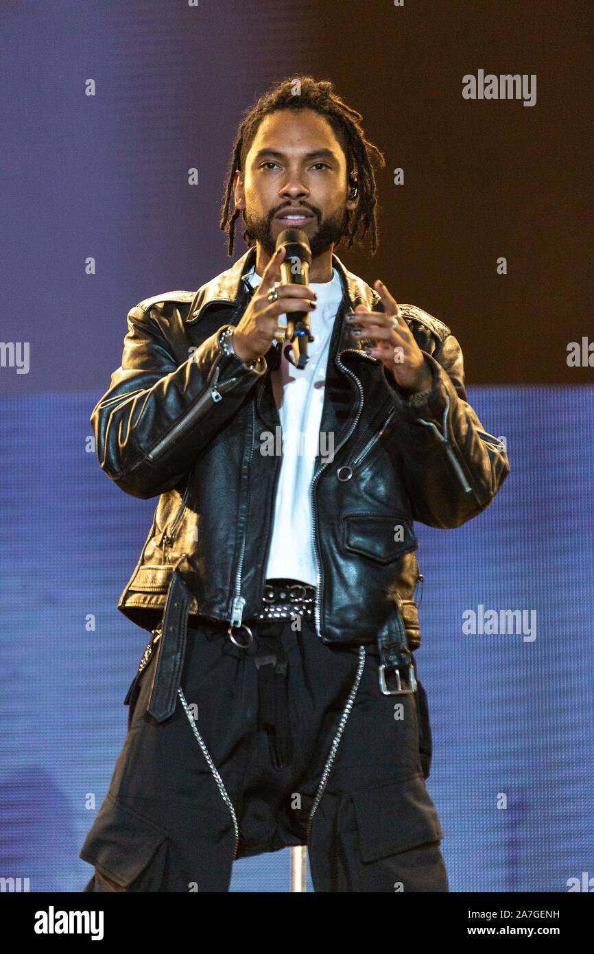 November 1, 2019, Las Vegas, Nevada, U.S: Singer MIGUEL (MIGUEL JONTEL ...