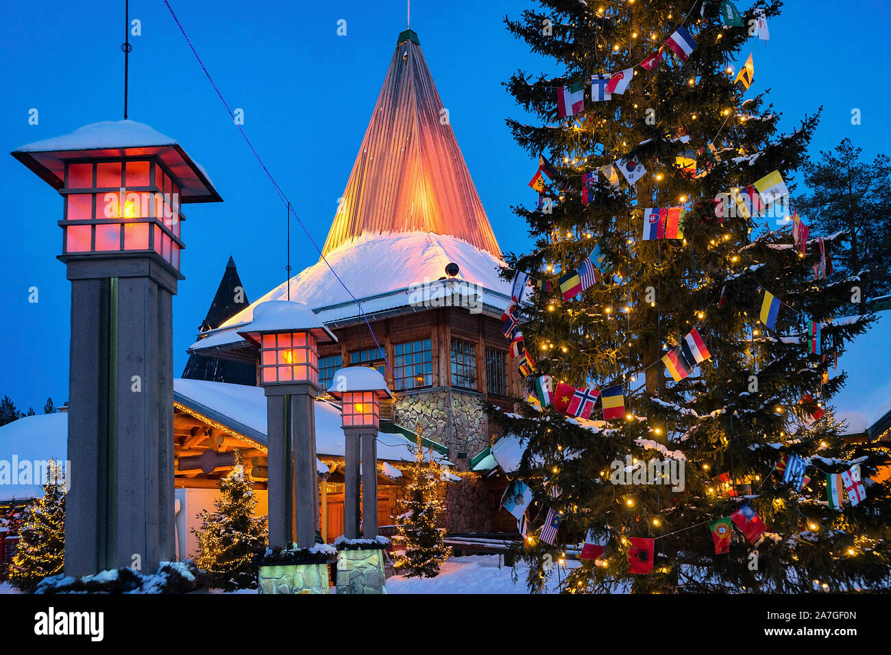 Santa claus office at the arctic circle hi-res stock photography and ...