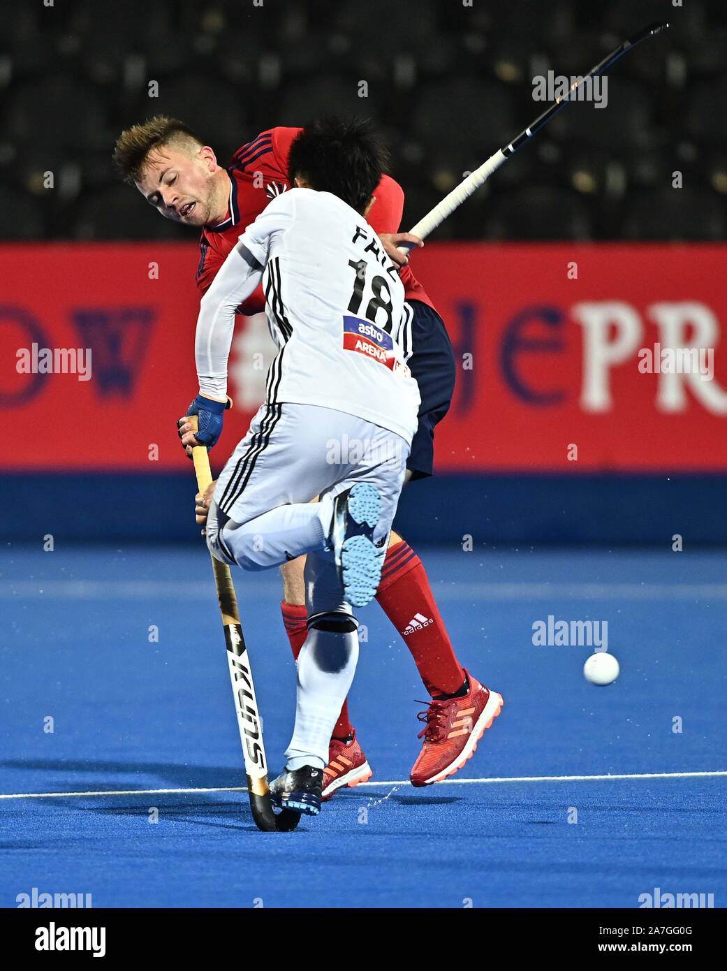 Stratford. United Kingdom. 02 November 2019. Zach Wallace (Great ...