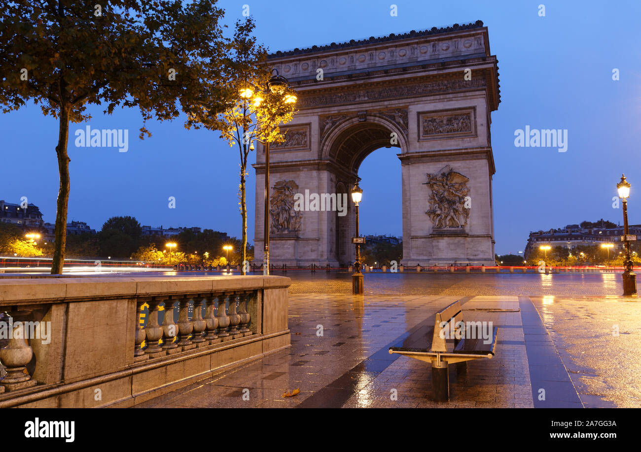 Is One Of The Most Famous Monuments In Paris High Resolution Stock ...