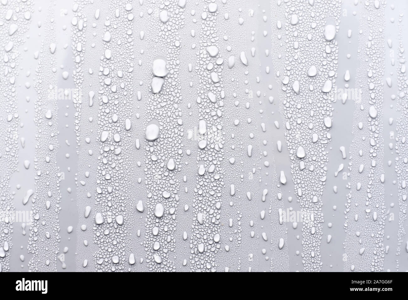 Pure clean water drop on white background. After rain Stock Photo - Alamy