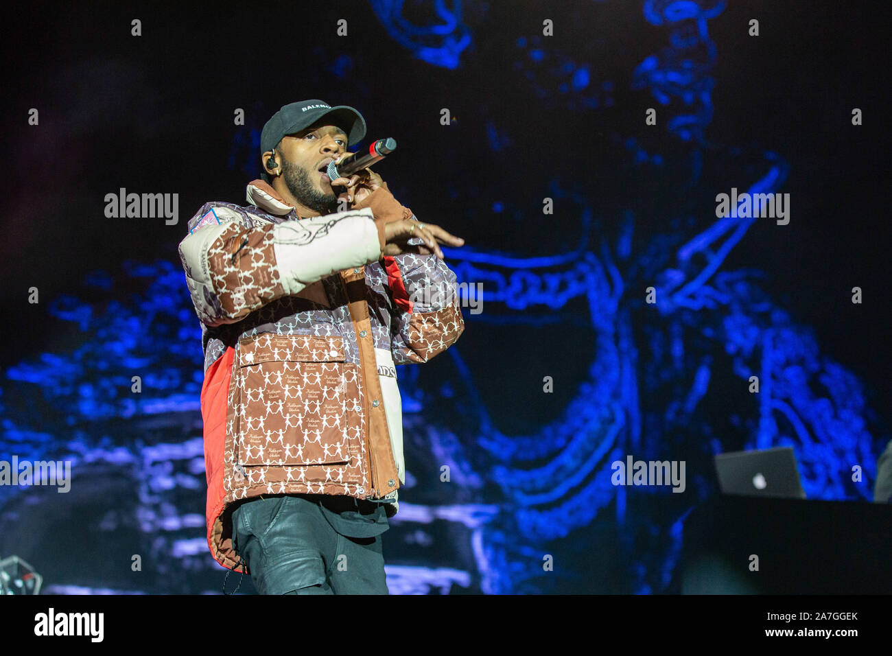 November 1, 2019, Las Vegas, Nevada, U.S: Rapper 6LACK (RICARDO VALDEZ VALENTINE) during the Day ...