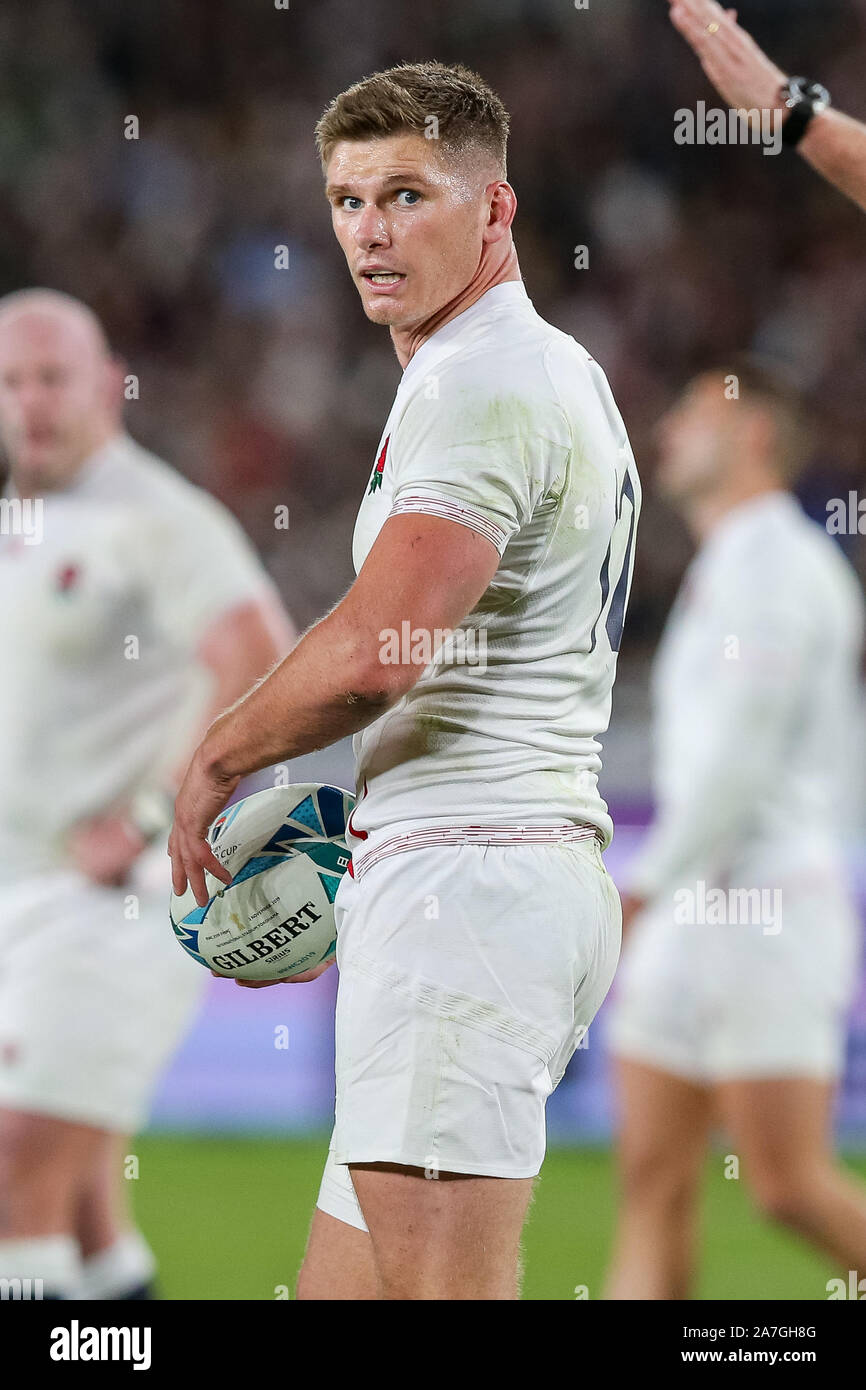 Kanagawa, Japan. 02 Nov 2019. Owen Farrell of England during the 2019 ...