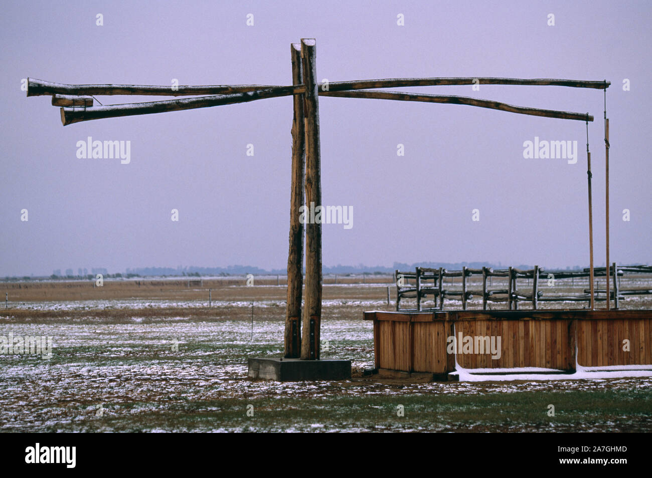SWEEP MILL, counterbalanced arms that aid the lifting of water buckets ...