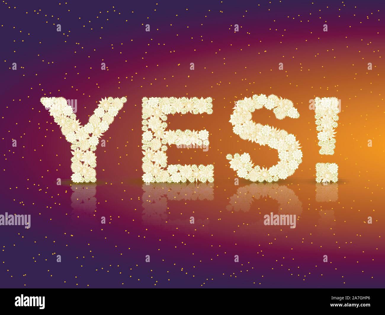 Banner Yes. Speech bubble, poster and sticker concept with text Yes ...