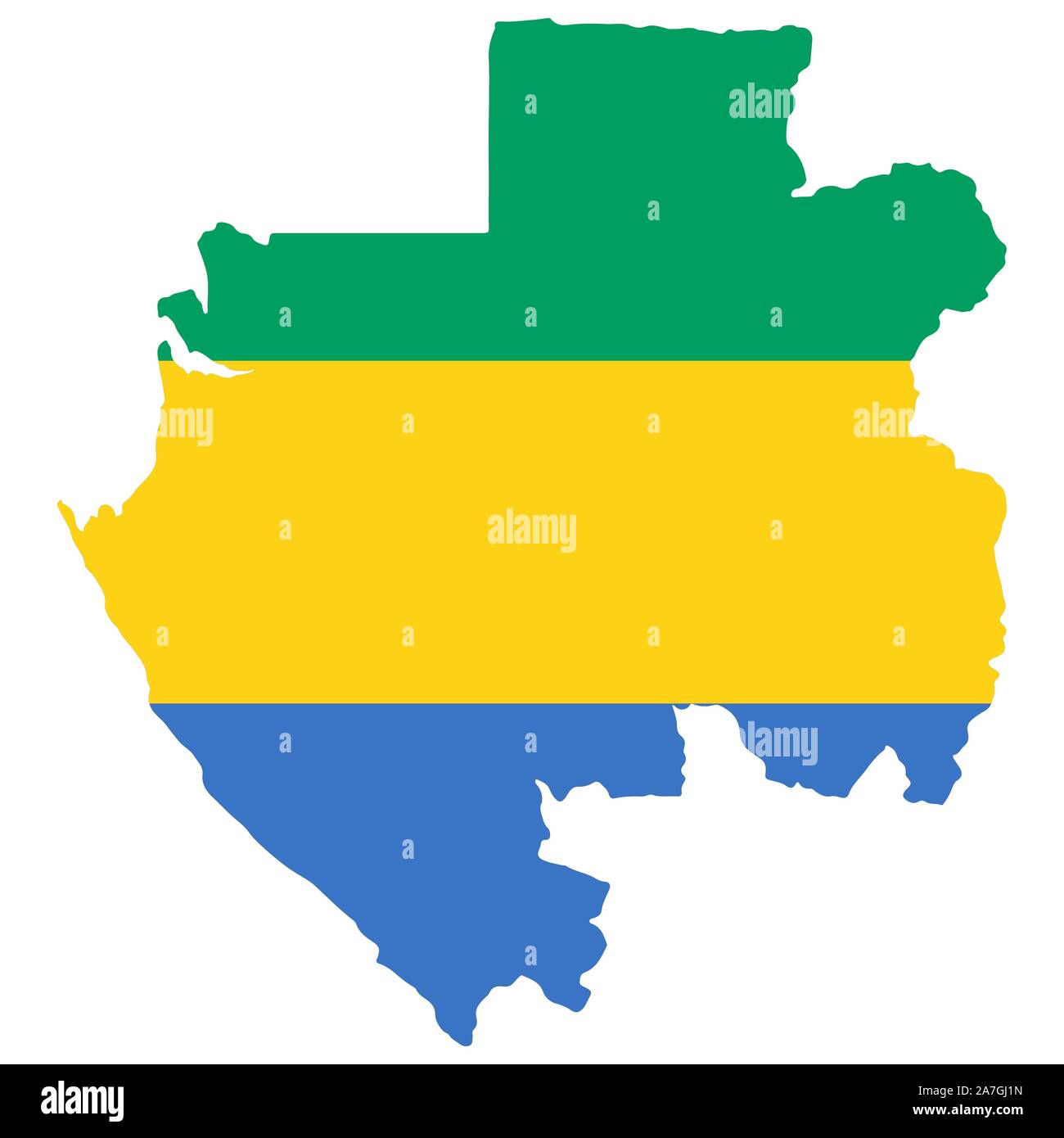 Gabon Map Flag Vector illustration eps 10 Stock Vector Image & Art - Alamy