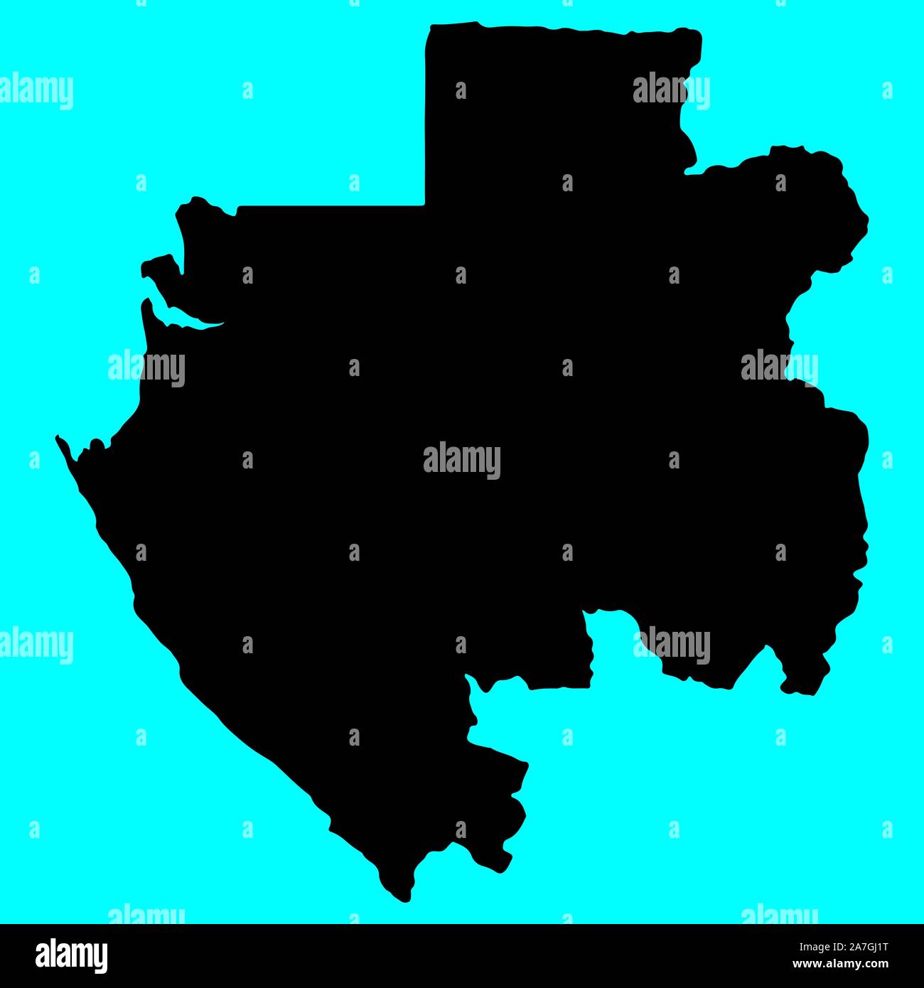 Gabon map Stock Vector Images - Alamy