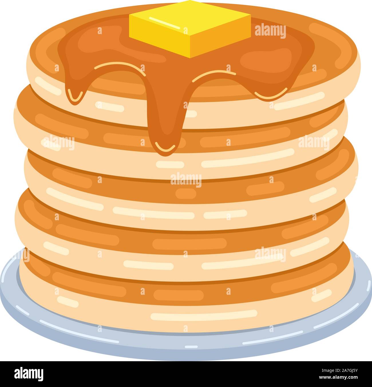 Buttermilk pancake stack Stock Vector Images - Alamy Buttermilk pancake stack Stock Vector Images - Alamy