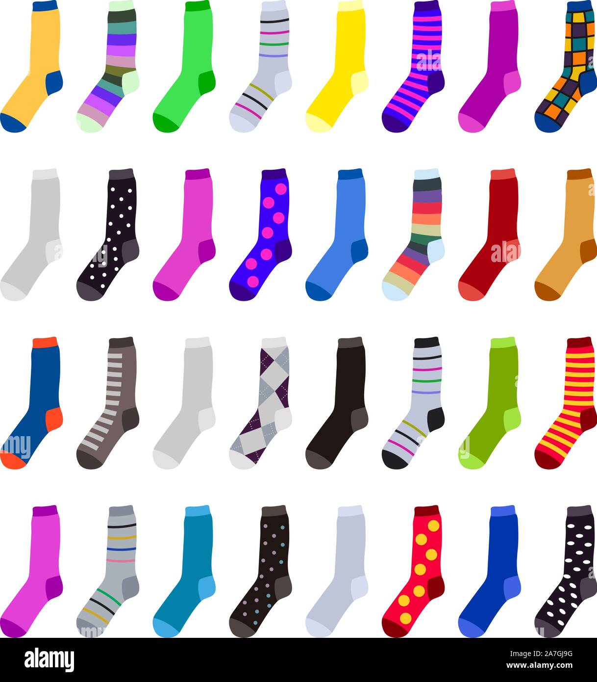 Sock white background Stock Vector Images - Alamy
