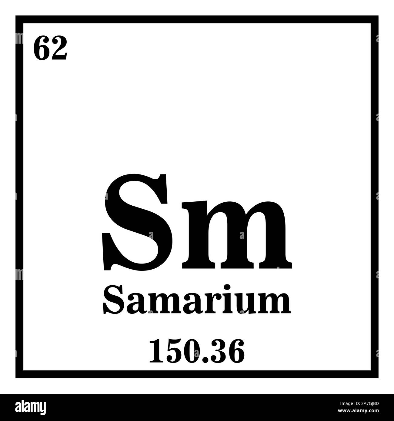 Samarium Periodic Table of the Elements Vector illustration eps 10 ...