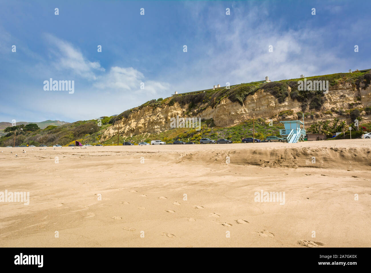 Zuma Beach, one of the most popular beaches in Los Angeles County in ...