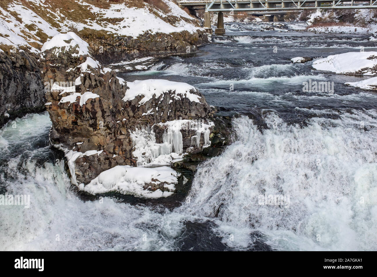 Spokane river winter hi-res stock photography and images - Alamy